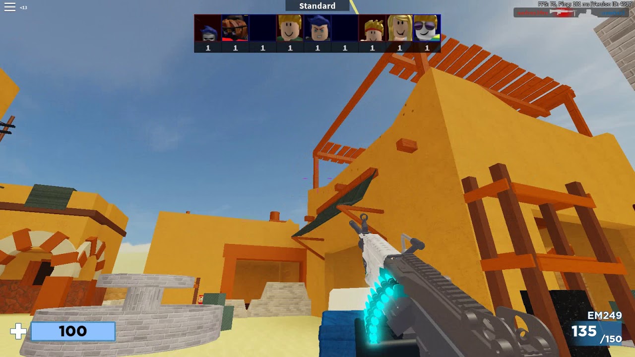 Играем в Arsenal 2 Roblox - YouTube