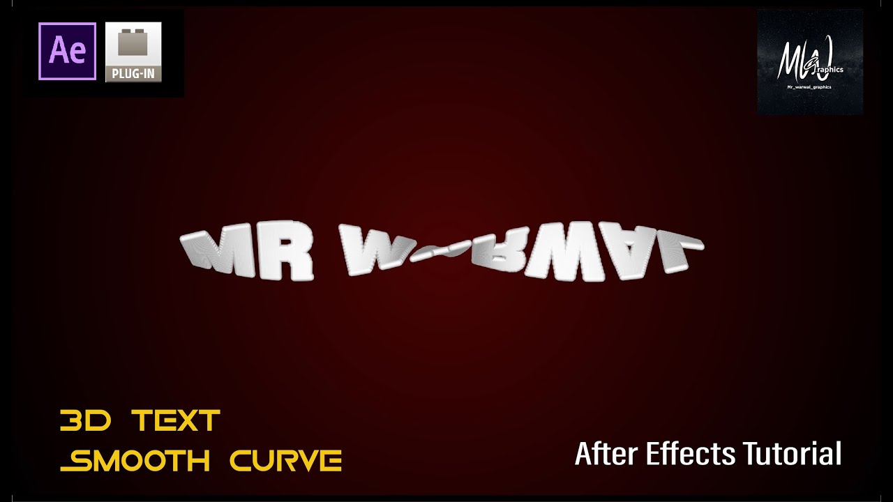 CURVE TWIST TEXT ANIMATION | AFTER EFFECTS ANIMATION TUTORIAL - YouTube