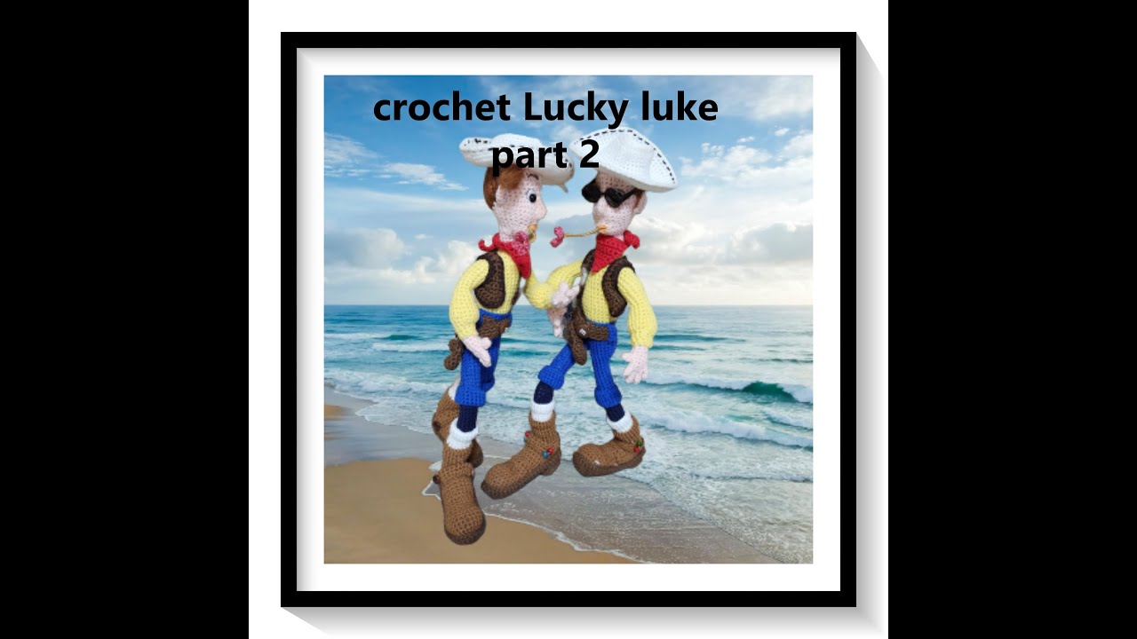 코바늘뜨기 amigurumi lucky luke ,legs, part 2 - YouTube