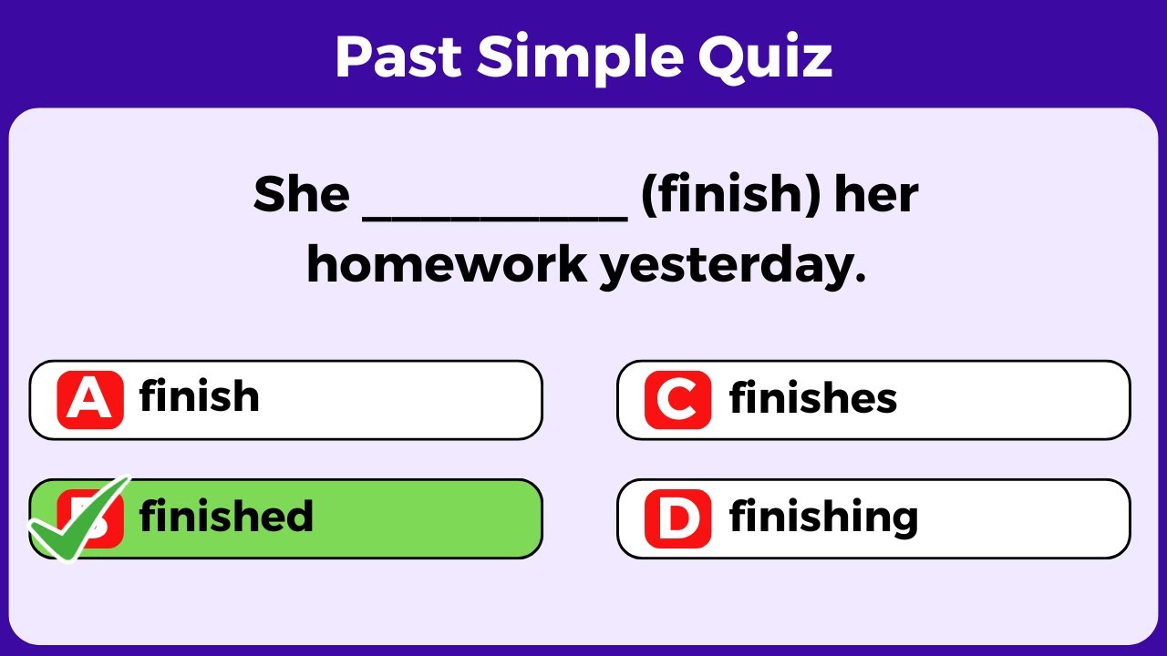 Past Simple Tense Test: Improve Your English Grammar - YouTube