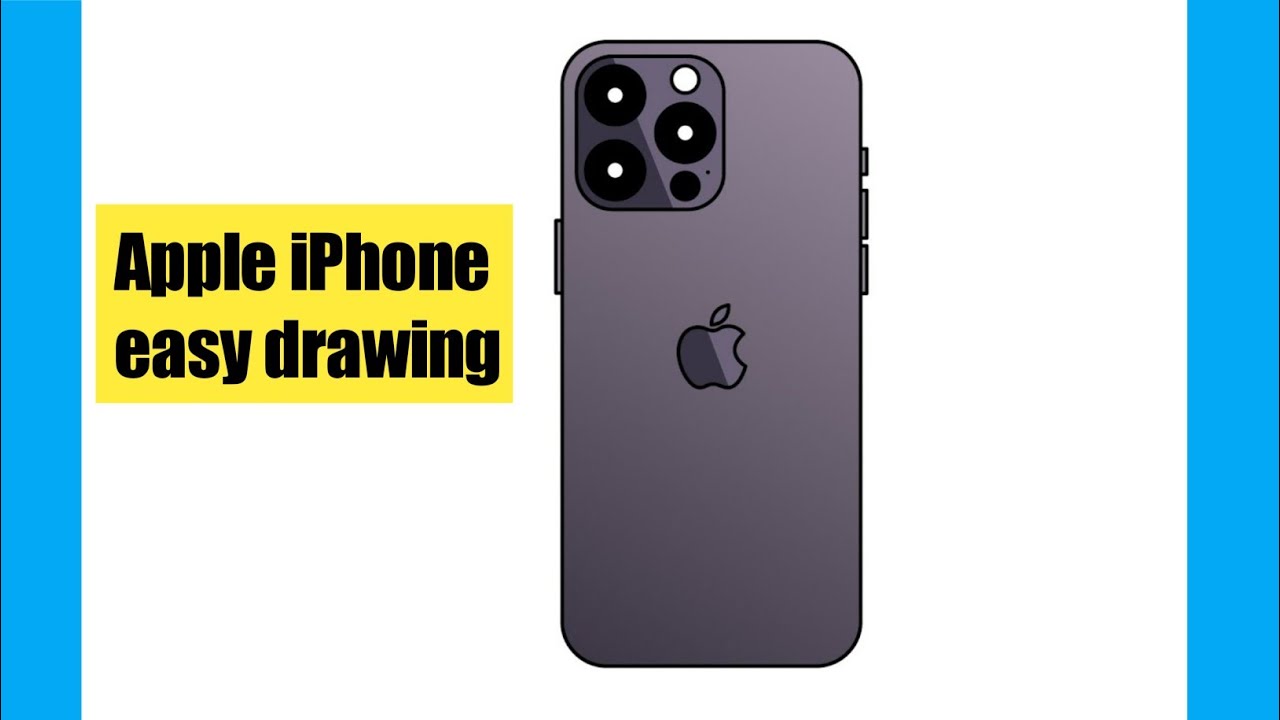 How to draw iPhone #drawing #iphone - YouTube