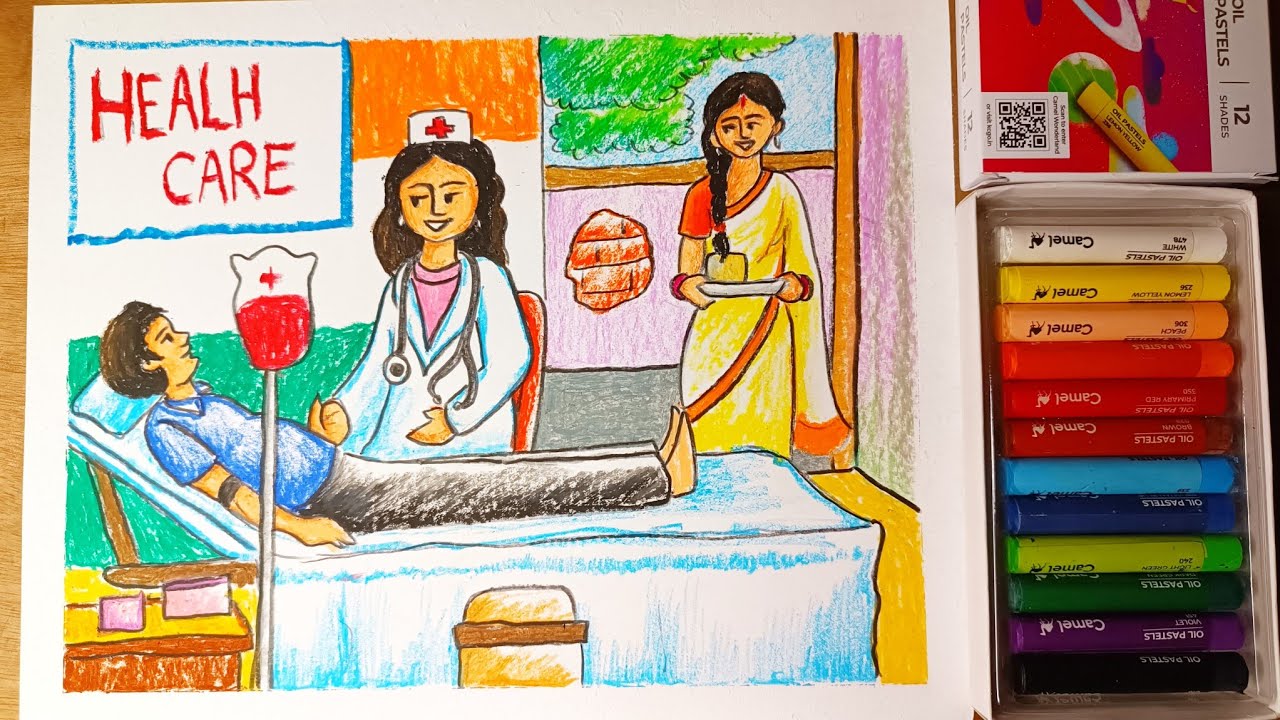 National Doctors Day | Doctors Day Special Drawing | Easy Oil Pastel ...