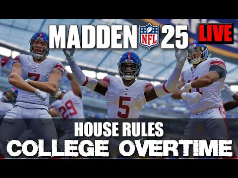 Madden NFL 25 ULTIMATE TEAM LIVE | College OT House Rules #3 - YouTube