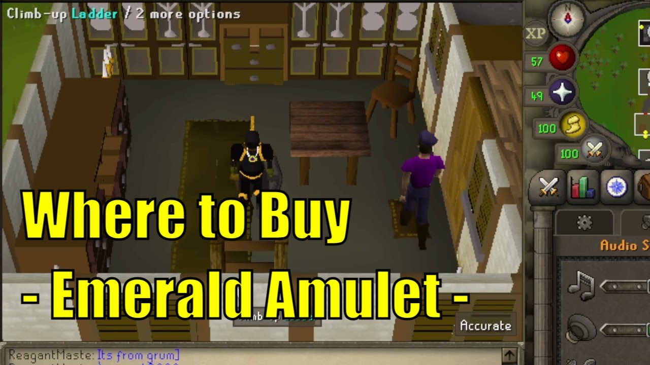 Where to Buy Emerald Amulet in OSRS - YouTube