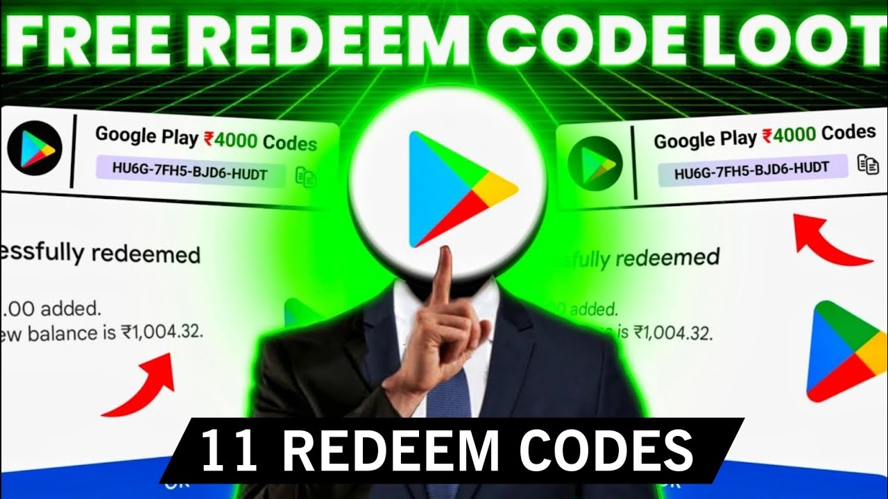 FREE 11 REDEEM CODES 🥳 | GOOGLE PLAY STORE FREE REDEEM CODES | FREE ...
