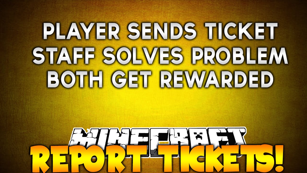 Minecraft: MASSIVE TICKETS PLUGIN! (Motivate Your Staff) - YouTube