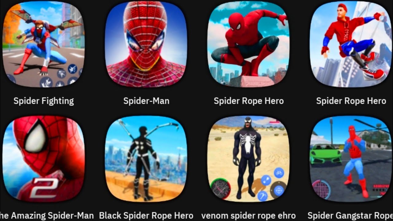 Spider Fighting, Spider-Man, Spider Rope Hero, The Amazing Spider-Man 2 ...