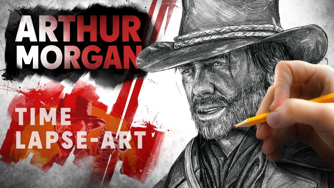 Drawing Arthur Morgan | Red Dead Redemption 2 - TimeLapse-Art - YouTube