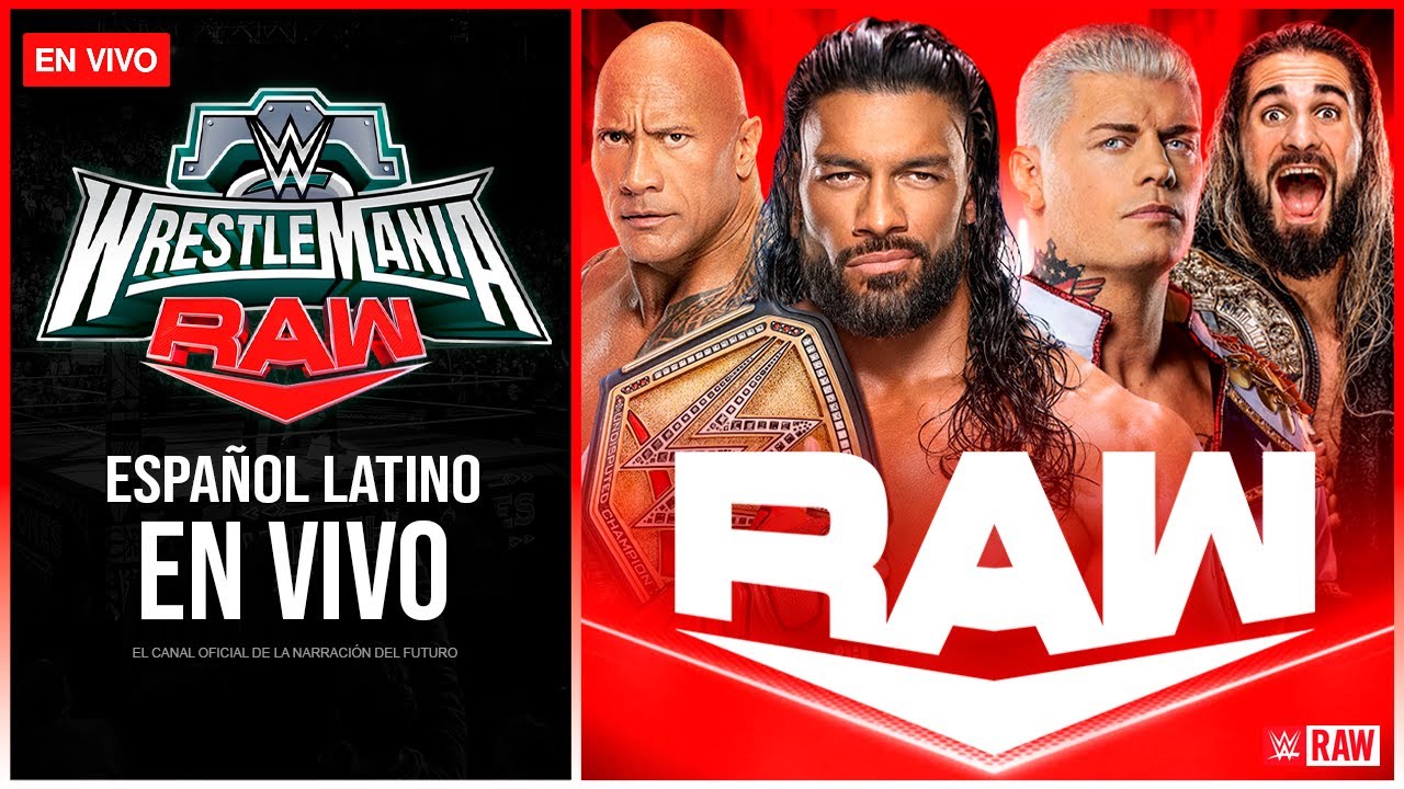 WWE WrestleMania RAW 1 de Abril 2024 EN VIVO | Español Latino | WWE RAW ...
