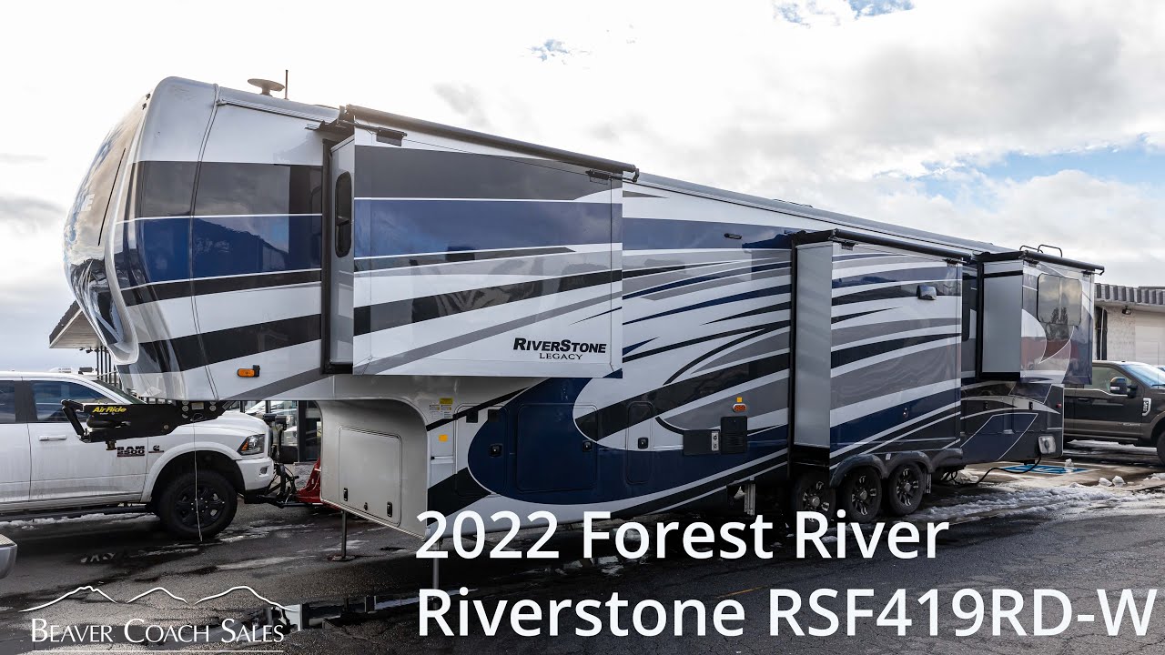 2022 Forest River Riverstone RSF419RD-W - Luxury 5th Wheel - YouTube