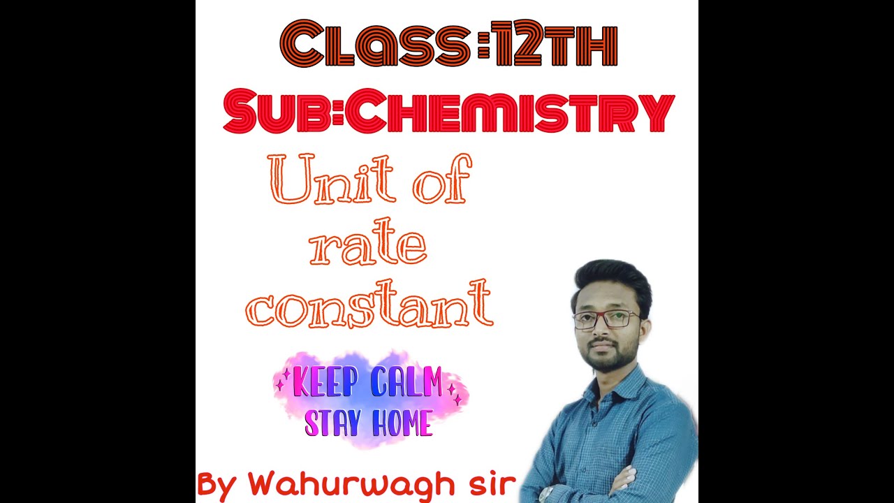 Unit of Rate Constant | Chemistry | Class 12 - YouTube