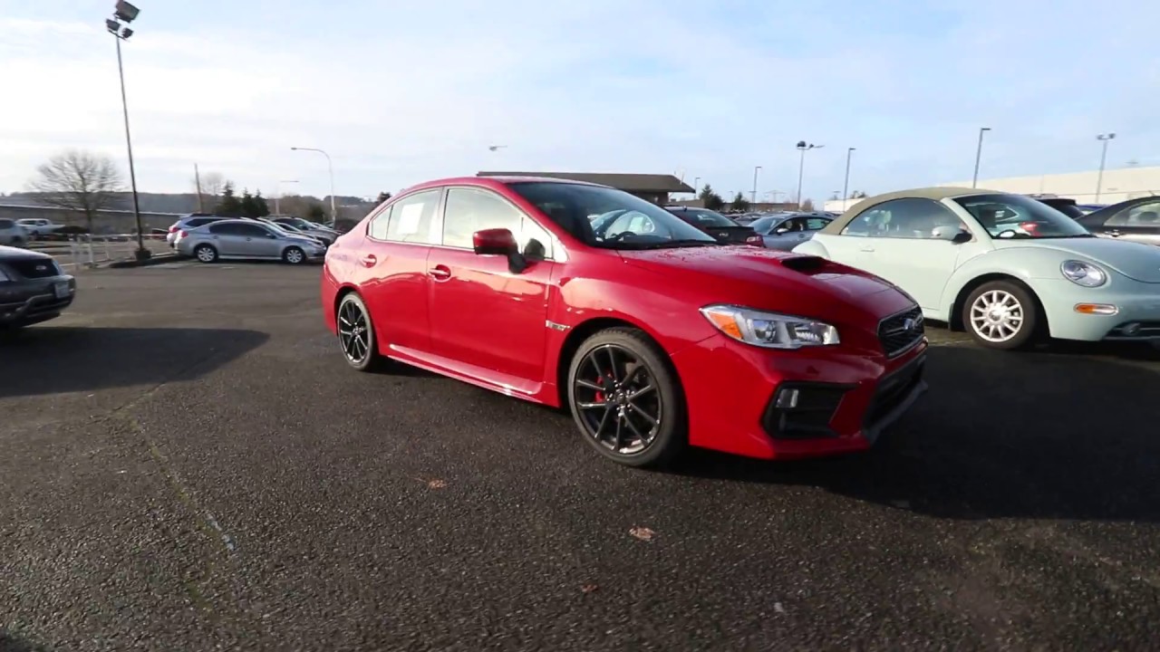 2018 Subaru WRX Premium | Pure Red | J9817409 | Tacoma | Kent | - YouTube