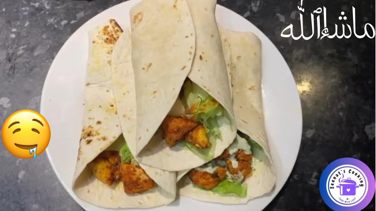 PERFECT CHICKEN TIKKA WRAPS RECIPE | Zeenat’s Cooking - YouTube