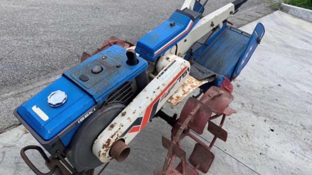 Hand tiller Iseki KA750/NF80 - YouTube