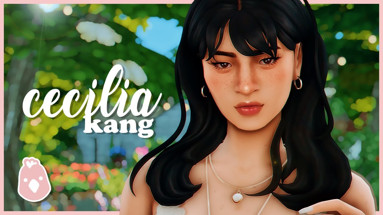 Cecilia Kang 🌻 + CC List // The Sims 4 Cottage Living - Townie Makeover - YouTube
