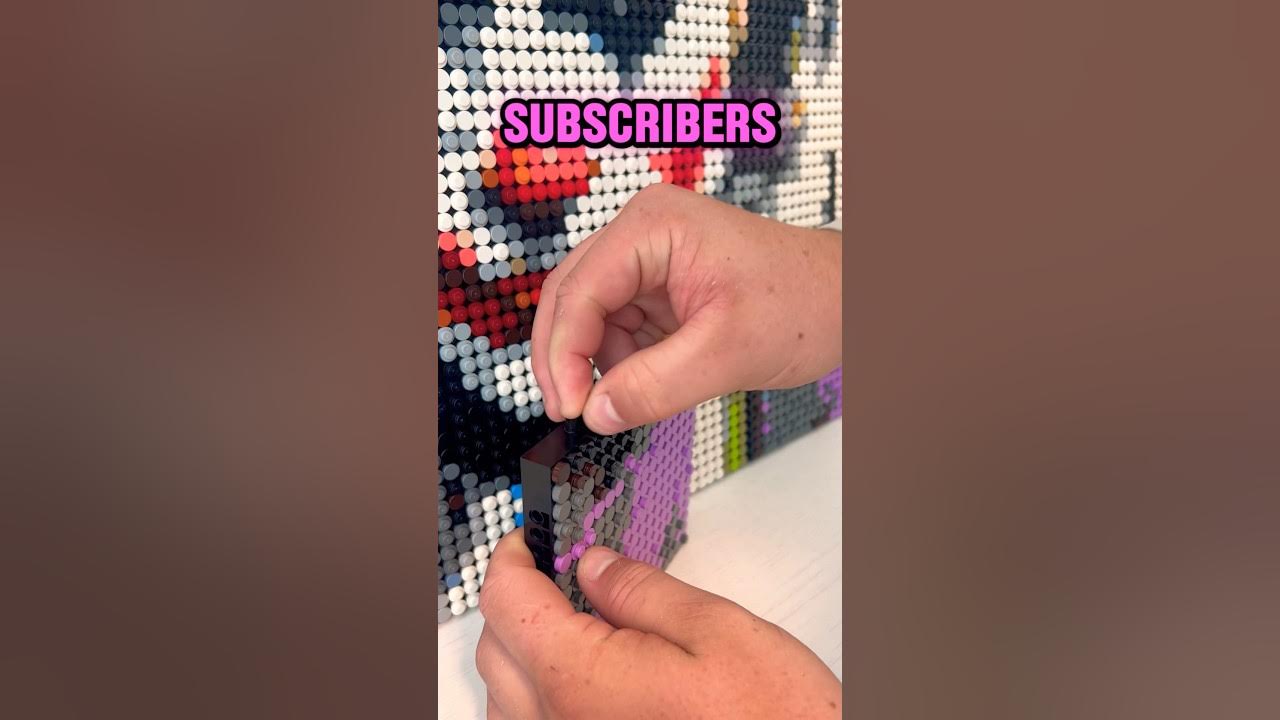 Adding one stud for every sub!!! #lego #joker #legoartist - YouTube