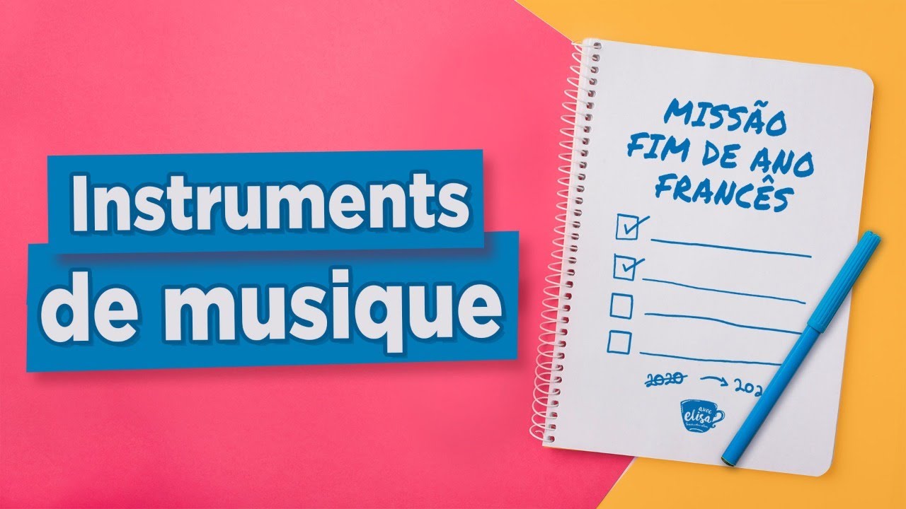 Instruments de musique | Instrumentos musicais em Francês - YouTube