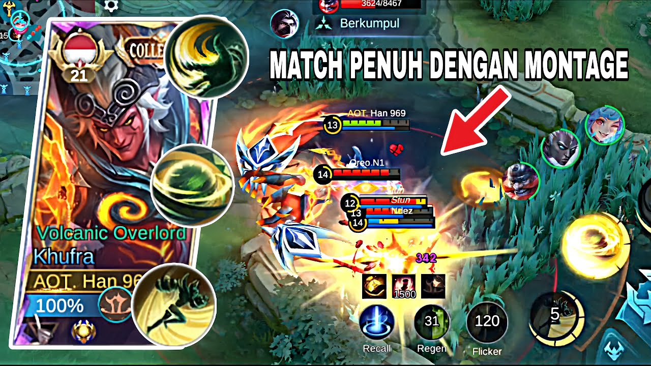 MATCH PENUH DENGAN MONTAGE KHUFRA DIRANK MITIK GLORY-IMORTAL 🔥SAMPAI ...