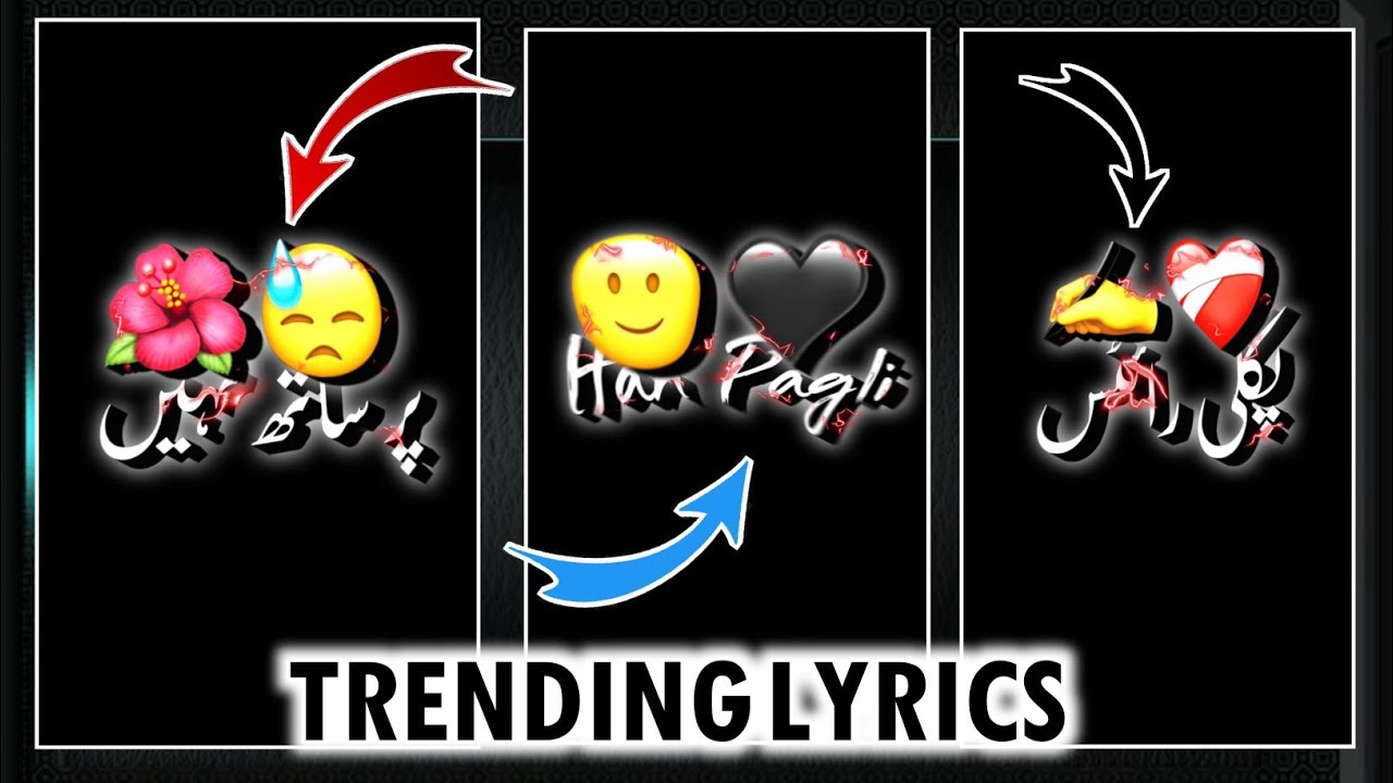 TikTok Trending Lyrics Video Editing | Alight Motion Video Lyrics ...
