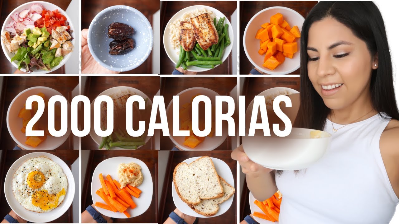 Menú Saludable De Un Día 2000 Calorías Guía Nutricional Grátis