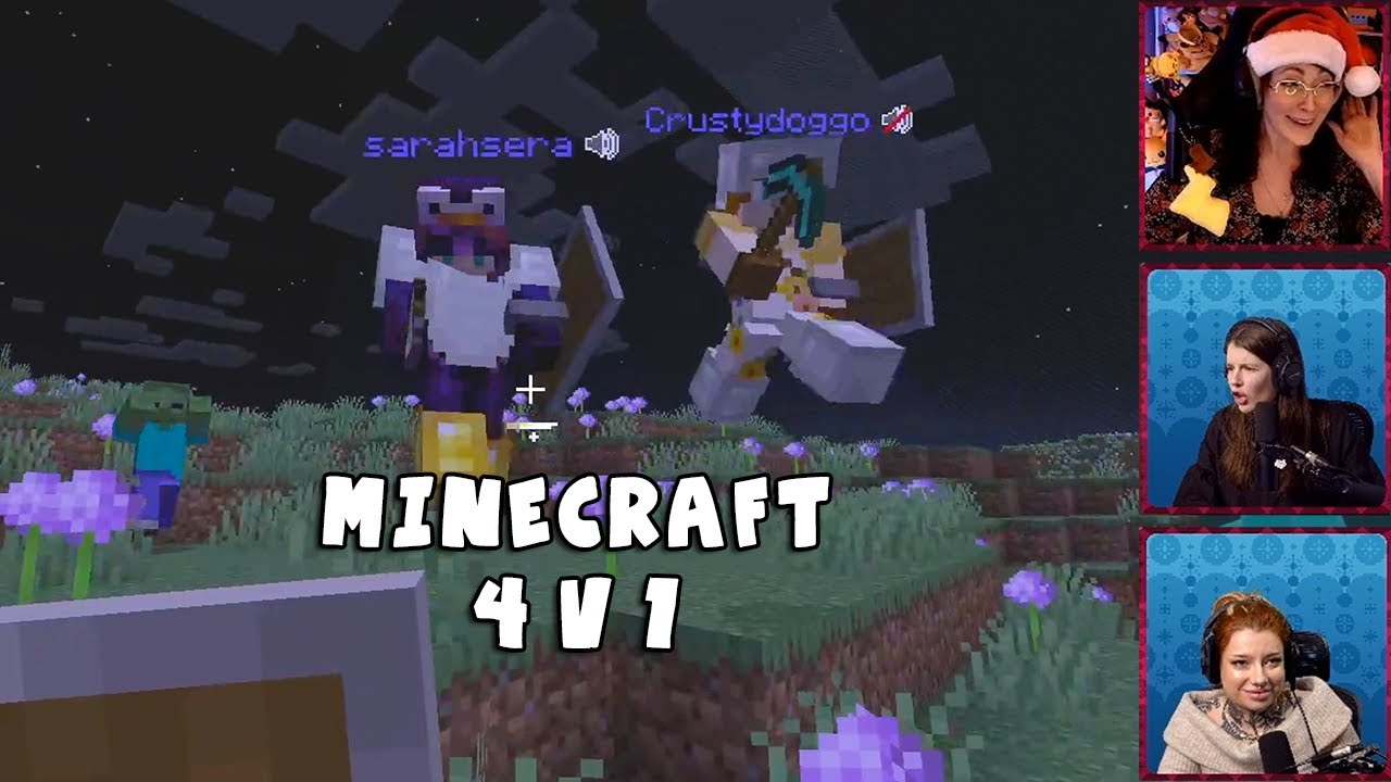 Harry trolls Sarah in Minecraft PVP - YouTube