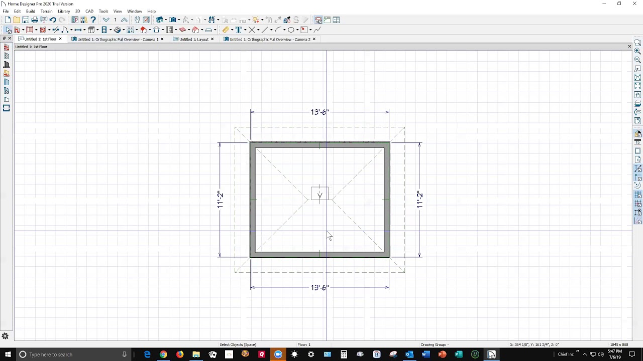 How to create a scaled roof overview - YouTube