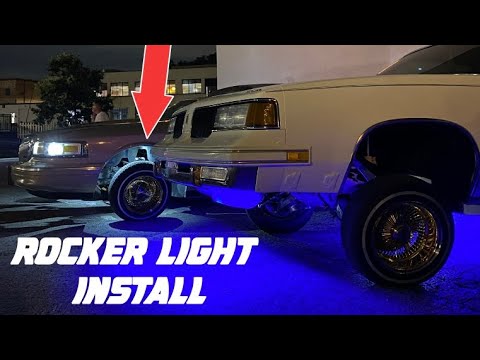 Rocker light install on a lowrider…. - YouTube