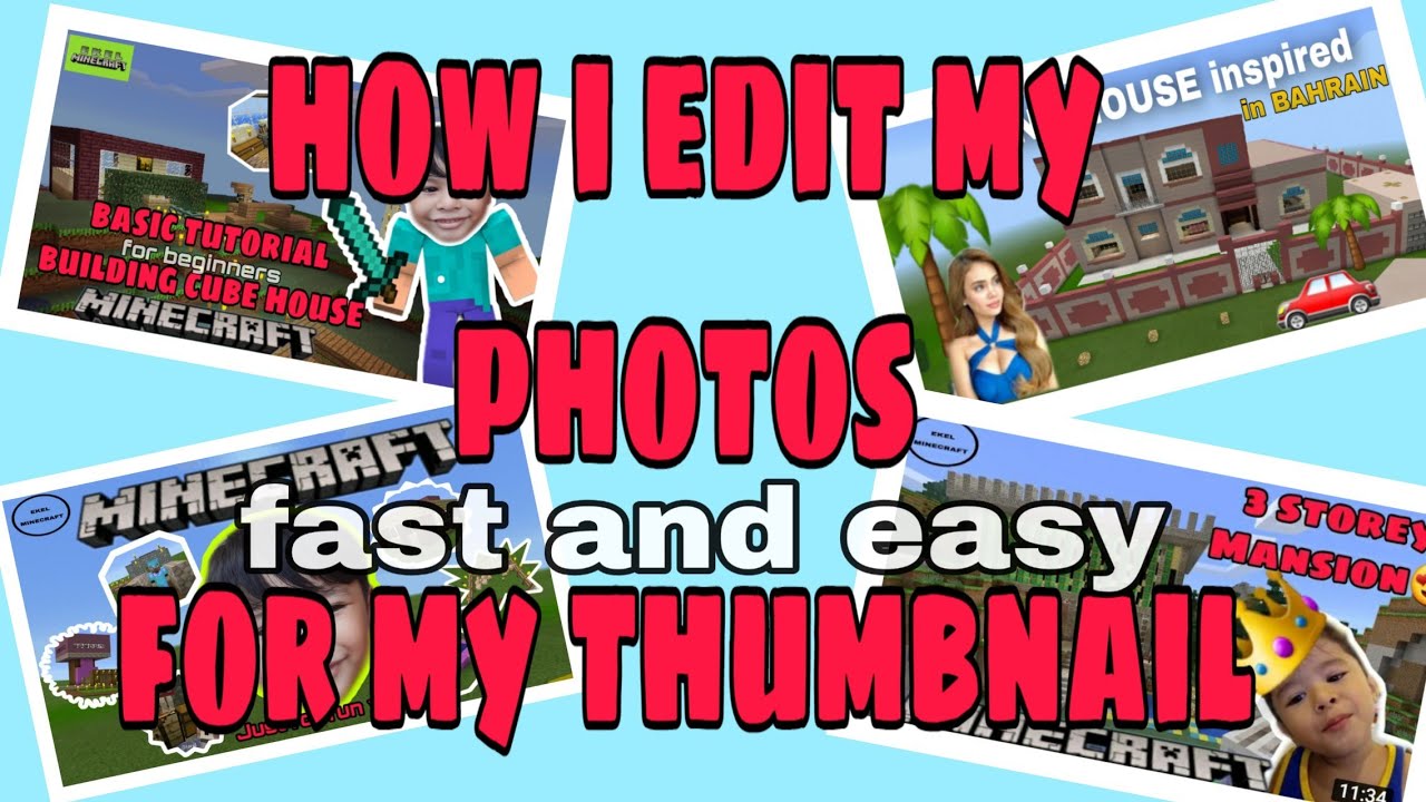 Fast and easy tutorial | how i edit my photos and put on thumbnail ...