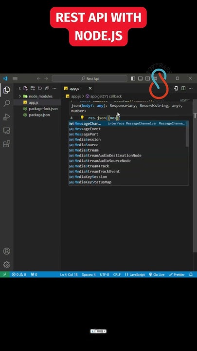 Creating a REST API with Node.js #nodejs #shorts - YouTube