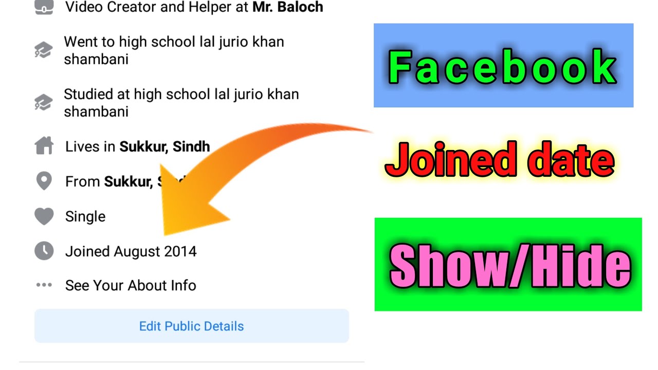 How To Show And Hide Facebook Joined Date MrBaloch YouTube how-to-show-and-hide-facebook-joined-date-mrbaloch-youtube