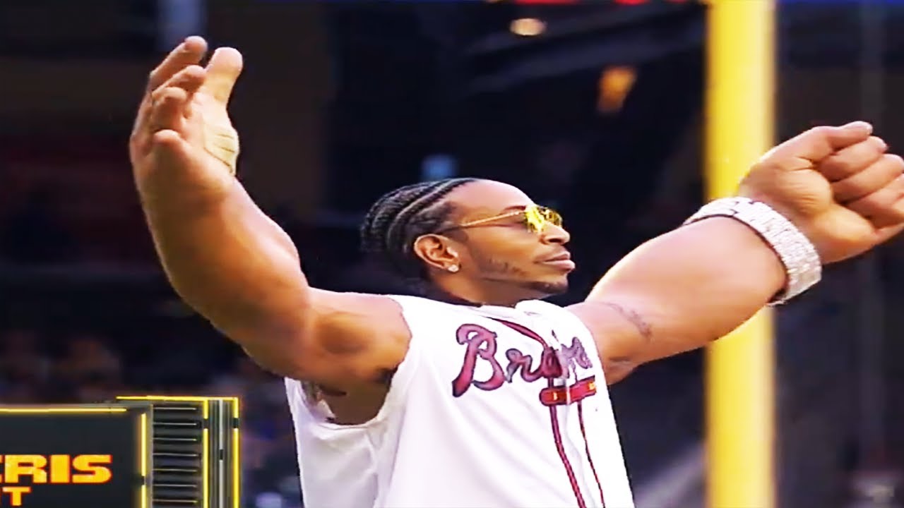 Ludacris Throws Out First Pitch at Braves Game | Rockies vs Braves ...