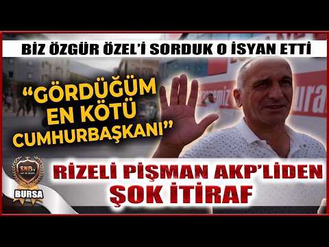 RİZELİ'YE ÖZGÜR ÖZEL'İN YENİ PARTİSİNİ SORDUK, O \