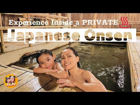 Our EXPERIENCE INSIDE  a PRIVATE JAPANESE ONSEN at NIGHT🇯🇵♨️夜の貸切風呂
