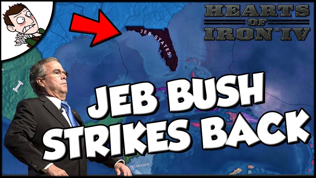 Jeb Bush Strikes Back Hearts of Iron 4 hoi Jeb States Mod - YouTube