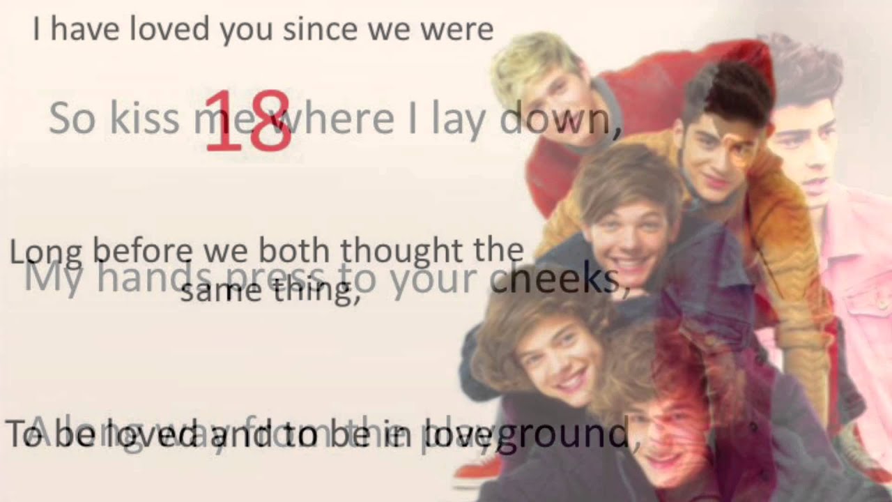 One Direction- 18 Lyrics - YouTube