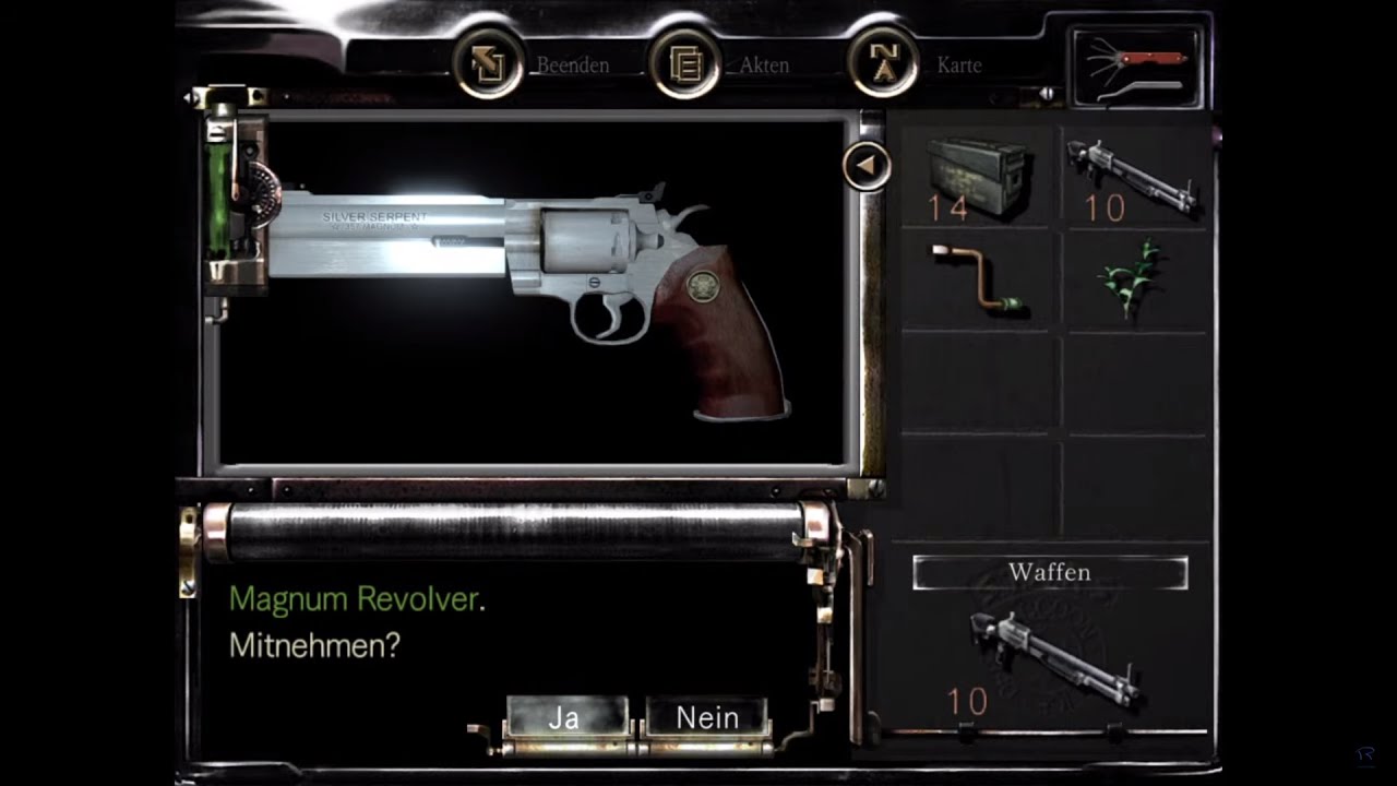 Resident Evil #8 Der Magnum Revolver & Schlüssel 001 - YouTube