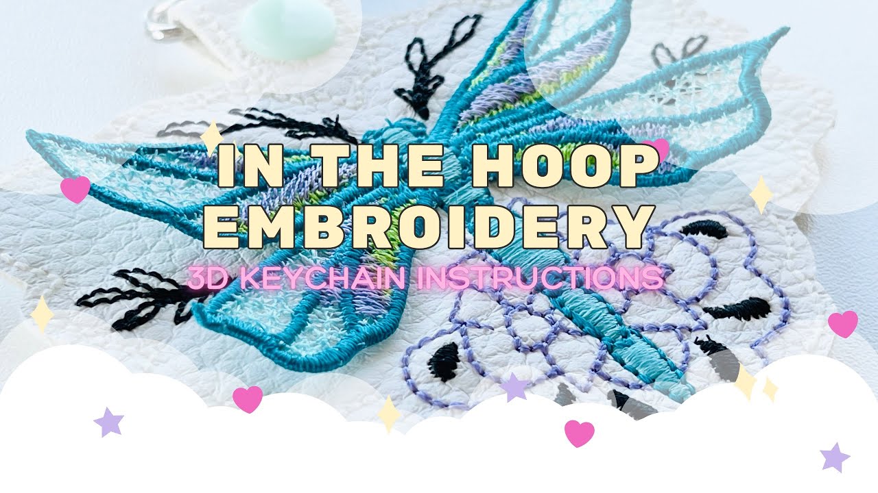 Creating a Stunning Dragonfly In The Hoop Keychain with Instructions ...