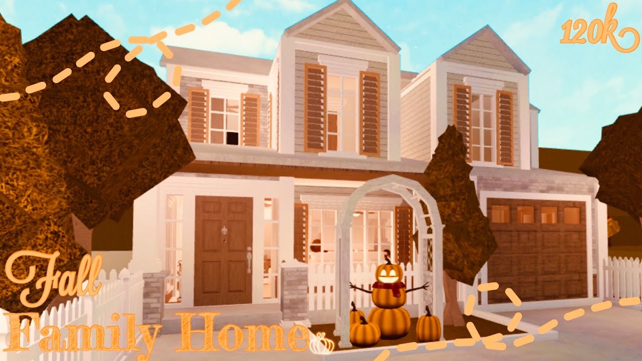 Fall Family House // 120k ll Bloxburg ll Roblox - YouTube