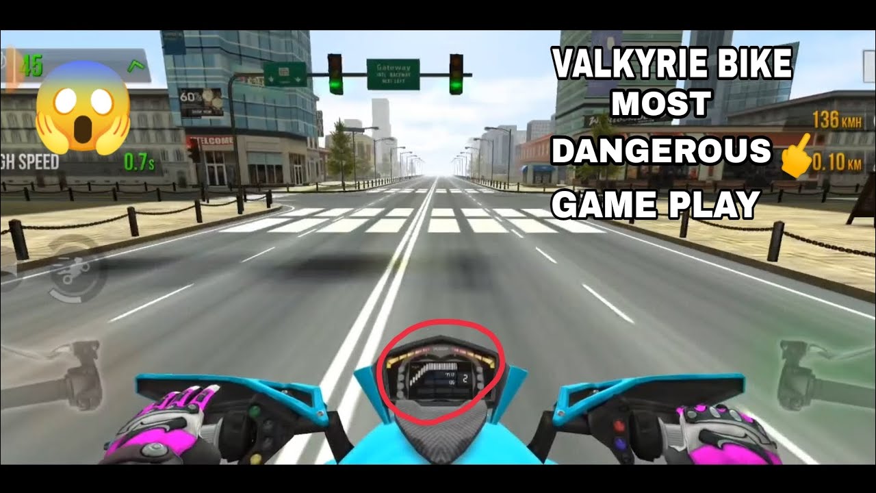 Must Dangerous game play video Valkyrie Bike 136KM/H Full video - YouTube