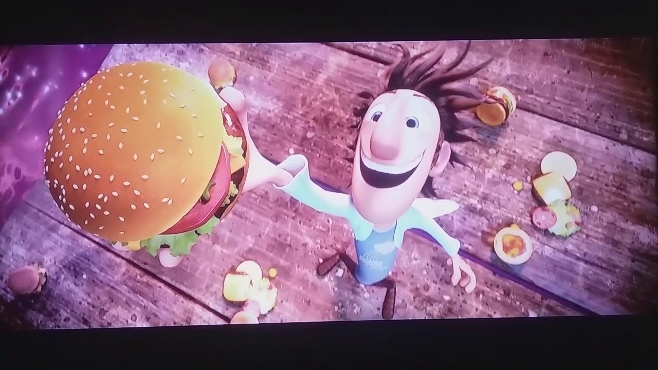 Cloudy With A Chance of MeatBalls CheeseBurger rain - YouTube