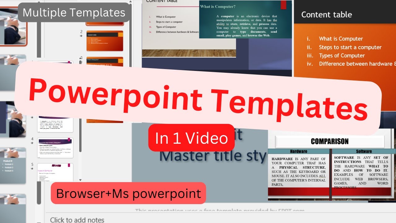 Powerpoint Templates || browser+powerpoint ||how to make an effective ...