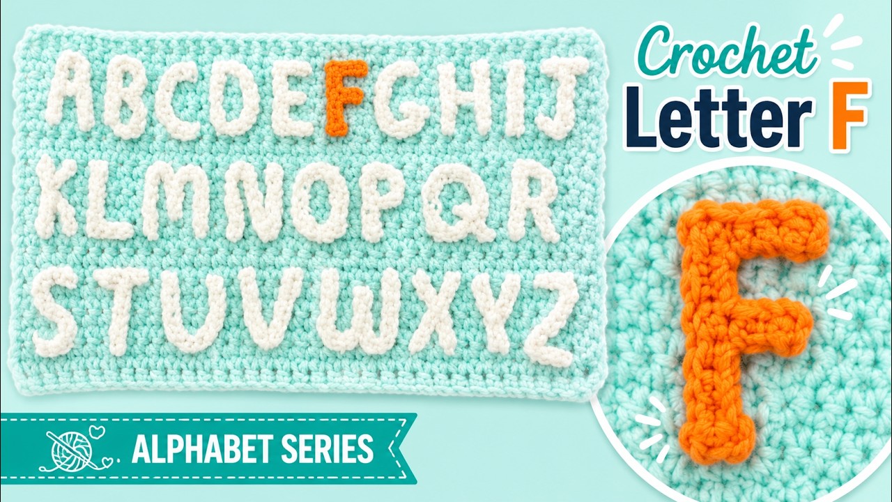 Letter F: A to Z In Crochet Alphabet | EASY | The Crochet Crowd - YouTube