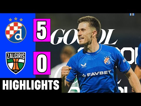Dinamo Zagreb vs Kauno Žalgiris 5-0 Highlights | Mateo Lisica Goal | UCL 2026/27 | Luka Stojković