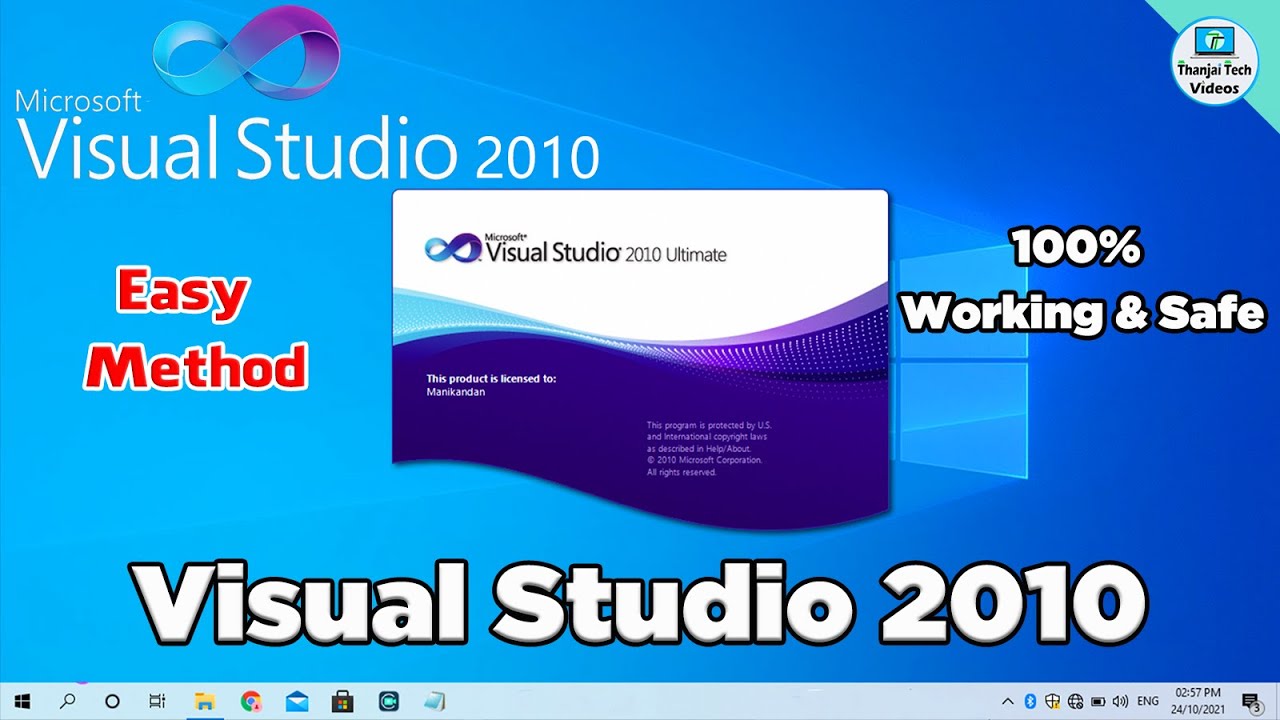 Visual Studio 2010 installation Guide || Thanjai Tech Videos - YouTube