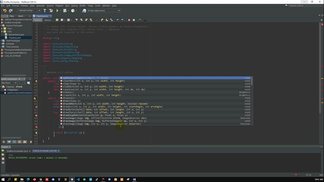 Program Java Teknik Clipping 2Dimensi - YouTube