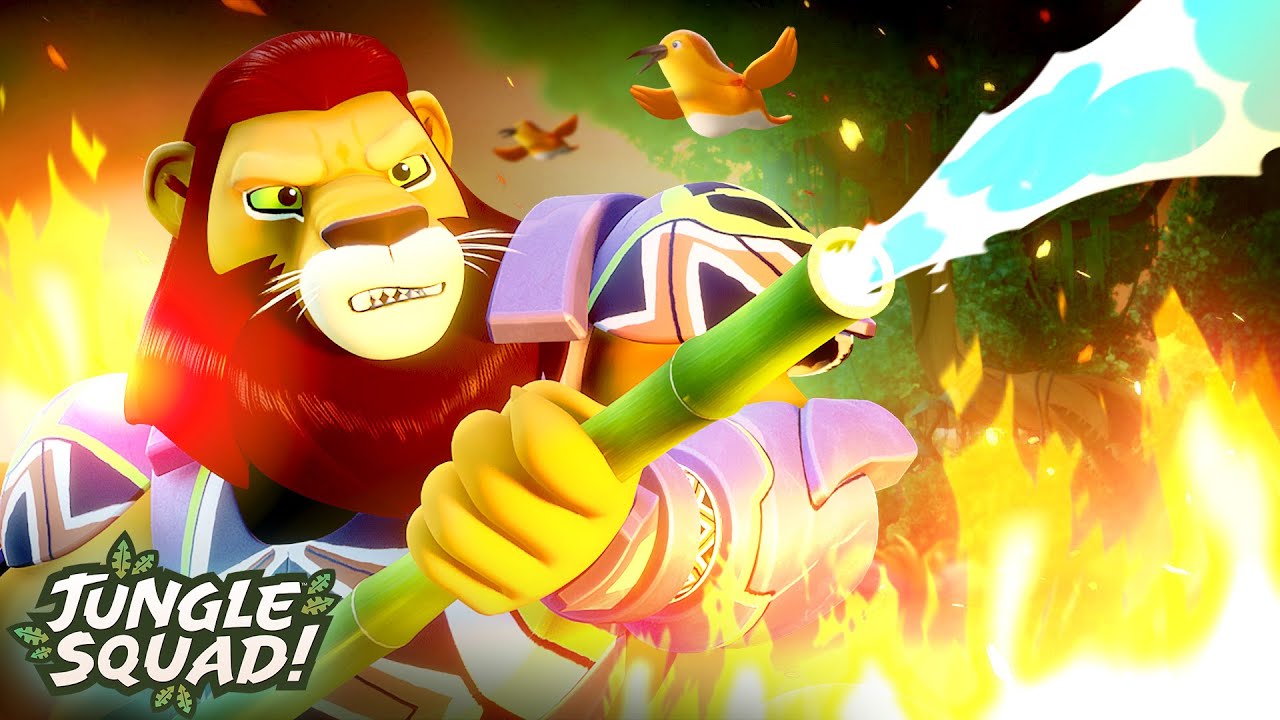 Superhero Lion Vs Fire: The Ultimate Showdown | Ep 6: Jungle Squad ...