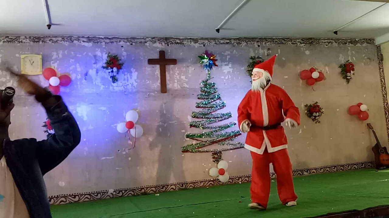 Santa claus dance christmas program from ukhra - YouTube
