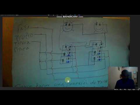 Como hacer una conexión de triway con dos focos y tomacorriente doble ...