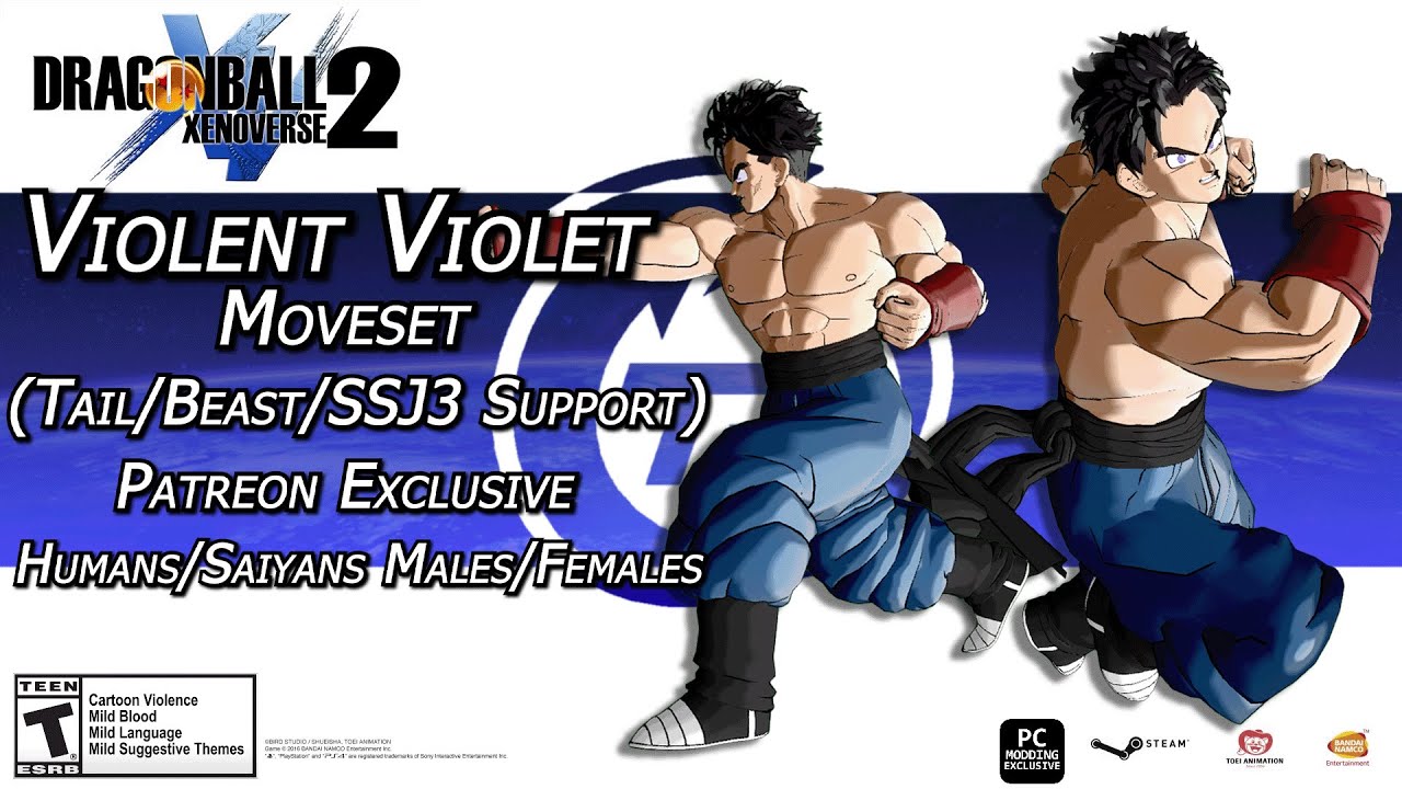 DBXV2 Mods: Violent Violet Moveset - YouTube