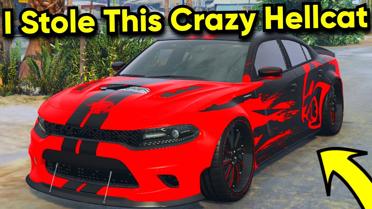 I Stole This Crazy Dodge Charger Hellcat In GTA 5 RP! - YouTube